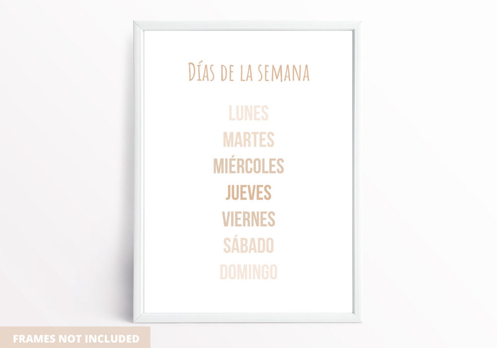 Spanish Days, Months, Weather Set of 3, Preschool, Playroom, Nursery ...