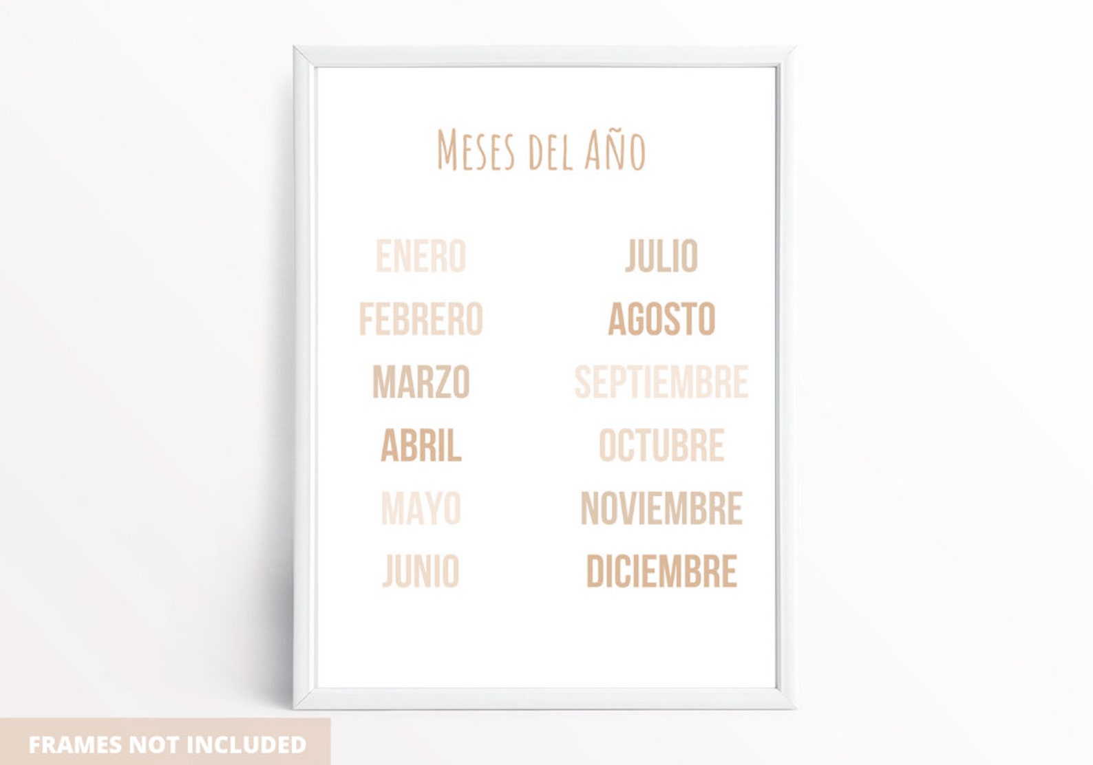 Spanish Days, Months, Weather Set of 3, Preschool, Playroom, Nursery ...