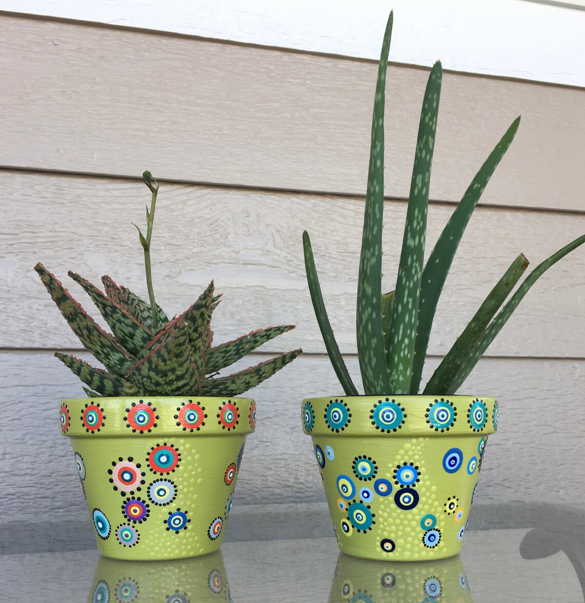 Stylized, Dot Art, Hand Painted, Terracotta Pot, Clay Pot, Dotted, One ...
