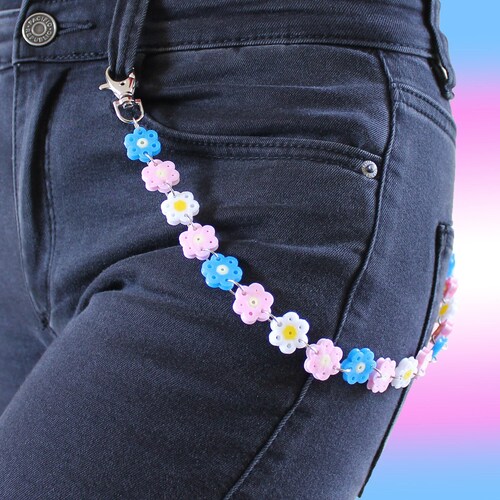 Transgender Flag Belt Chain Set Pride Pants Chain & Pride - Etsy