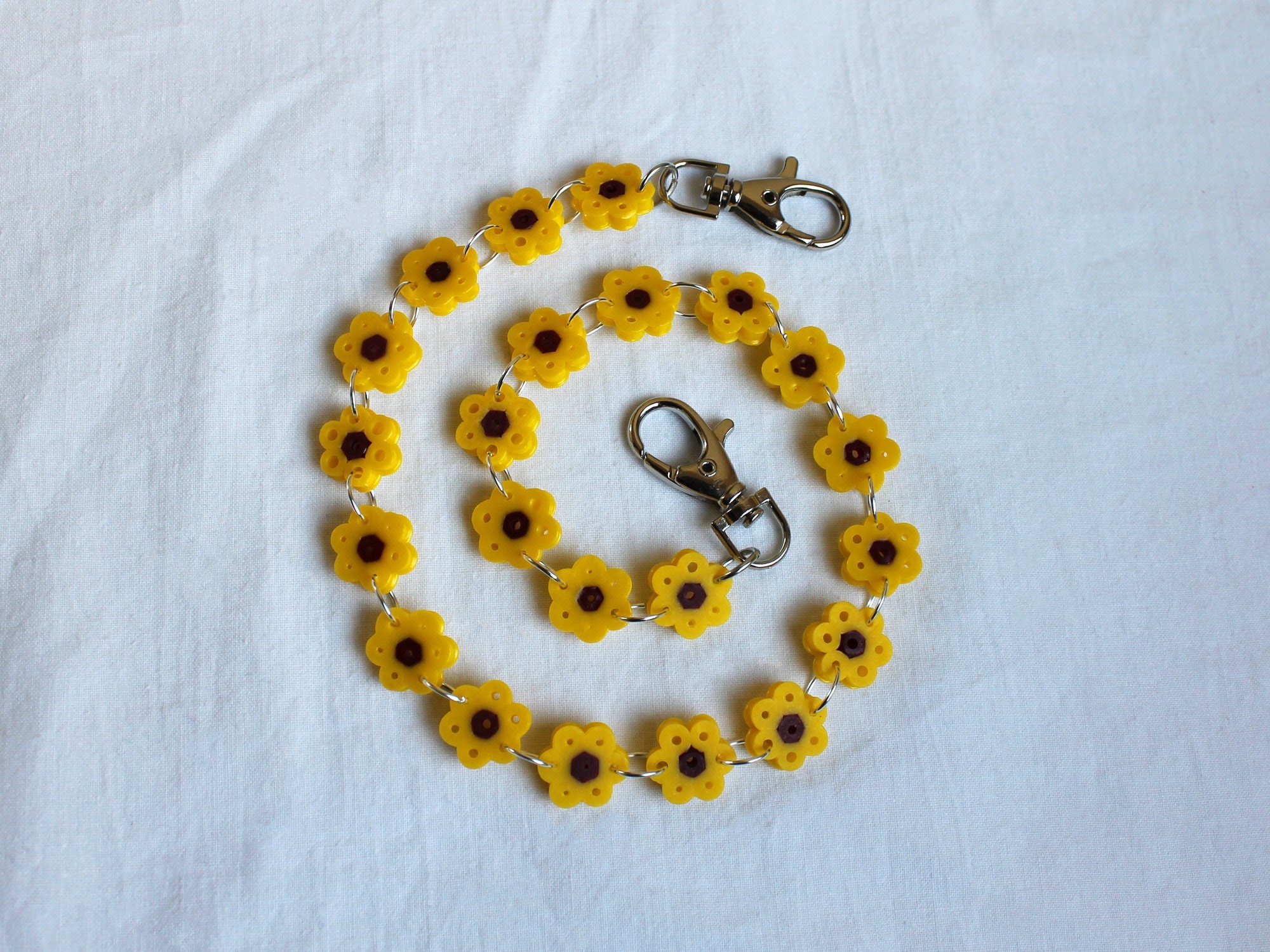 Flower Chain Belt Perler Sunflower Belt Chain Hama Belt - Etsy