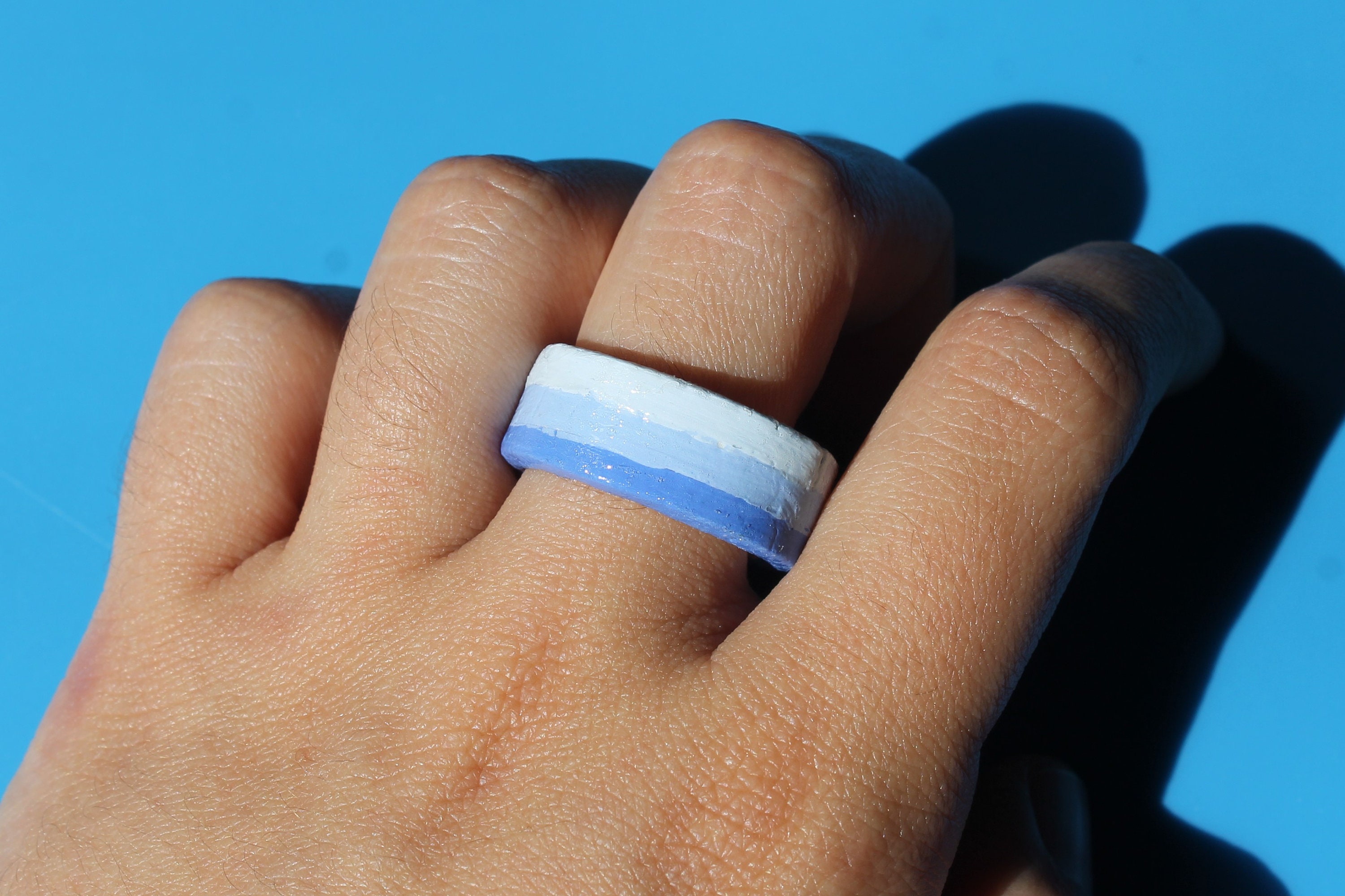 Set Clay Rings Chunky Clay Rings Polymer Clay Rings Indie - Etsy Finland