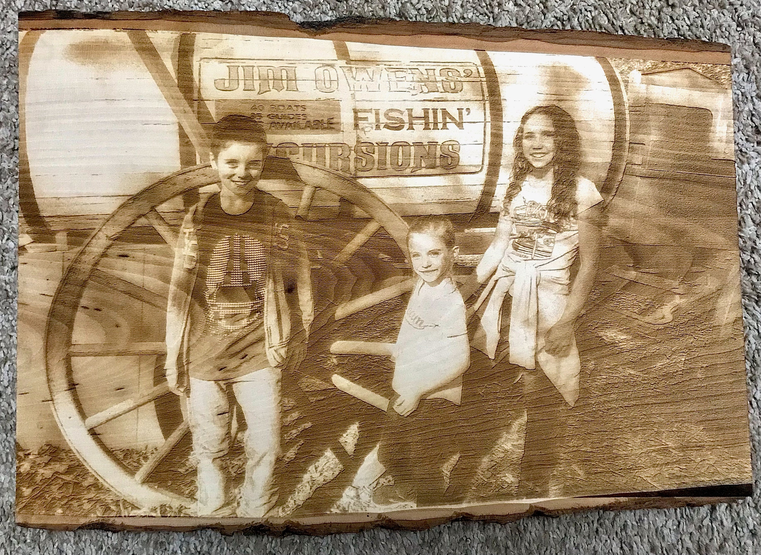 Engraved Wood Photo, Custom Wood Photo, Engraving on Wood, Personalized ...