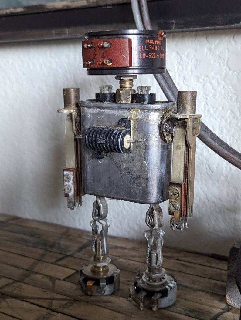 Handmade Recycled Robot - Etsy