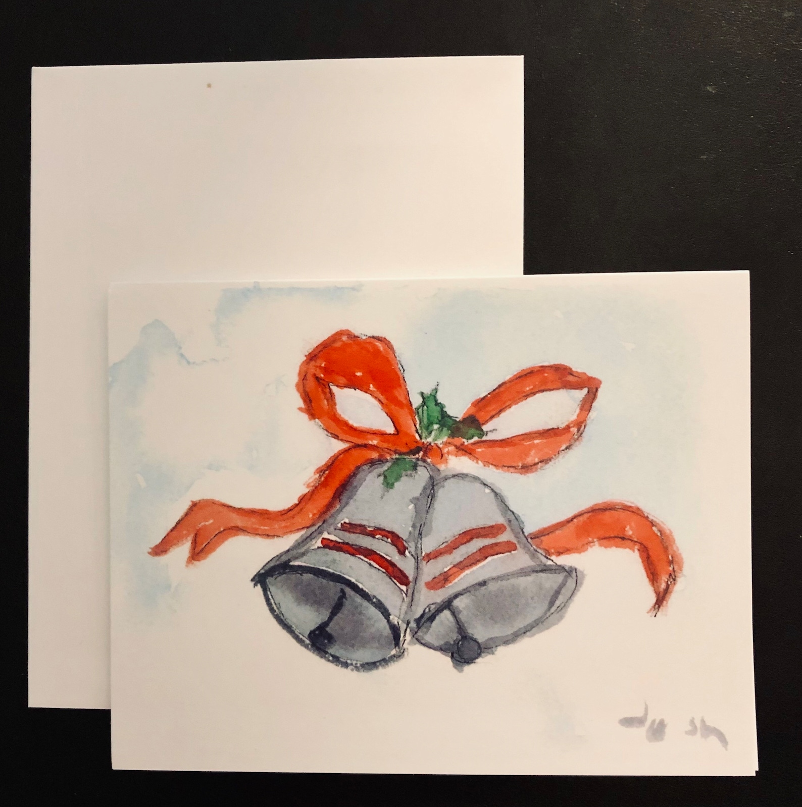 8 Christmas Cards : Hand Painted Watercolor Variety Pack - Etsy