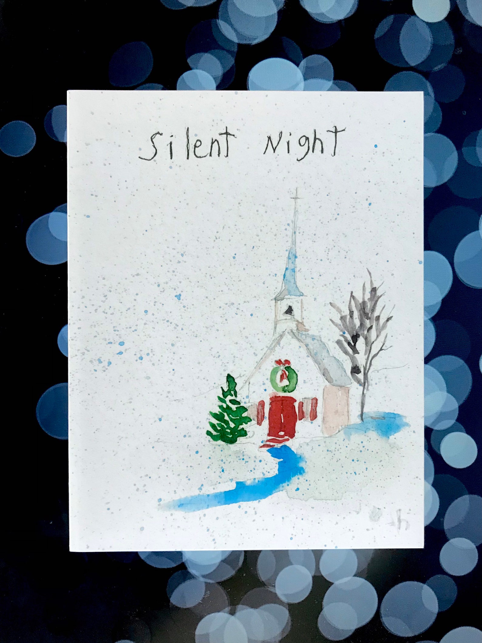 8 Christmas Cards : Hand Painted Watercolor Variety Pack - Etsy