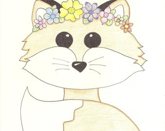 Fox Flower Crown | Etsy