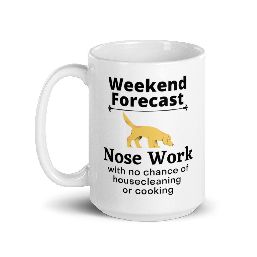 Dog Nose Work Forecast Mug | Etsy