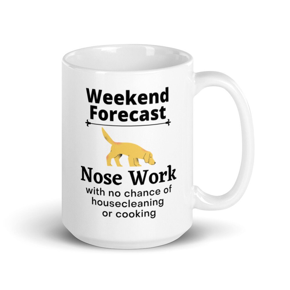 Dog Nose Work Forecast Mug | Etsy