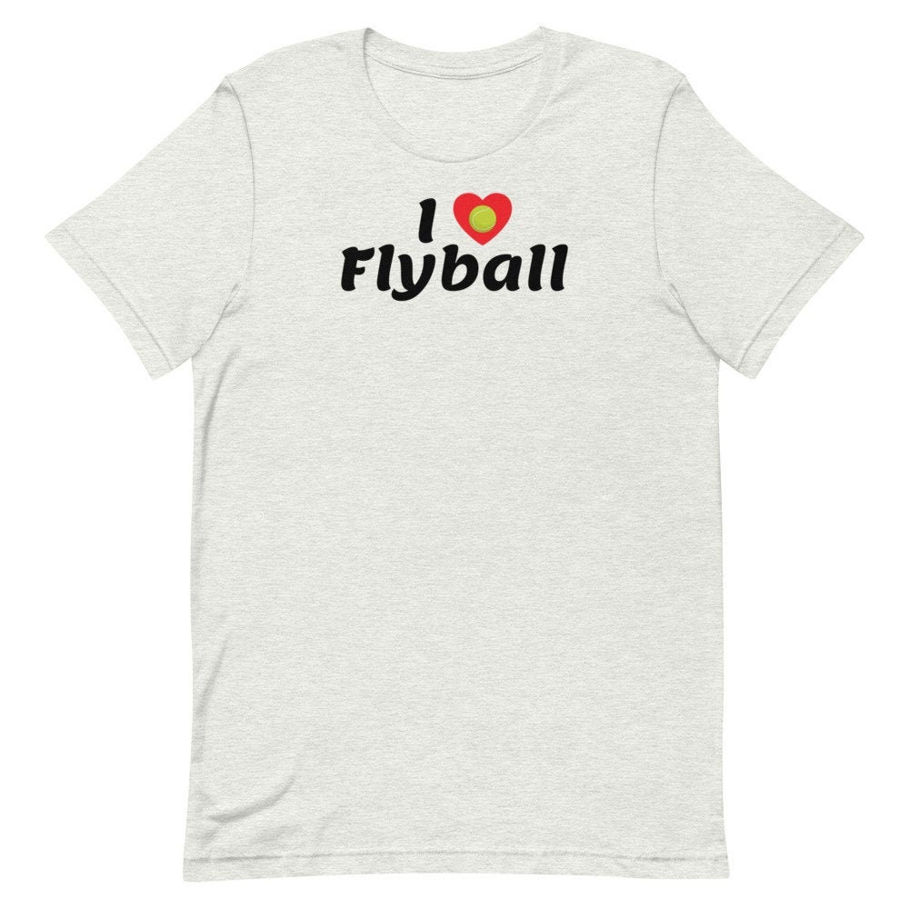 I Heart w/ Tennis Ball Dog Flyball Light T-Shirts | Etsy