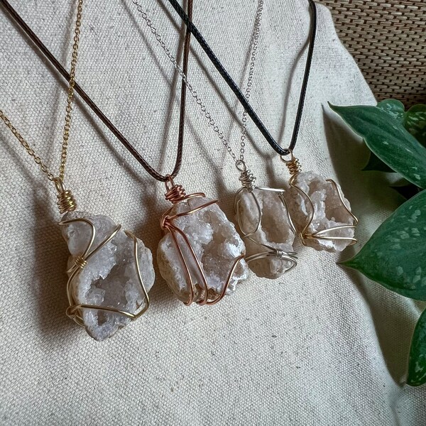 Geode Necklace - Etsy