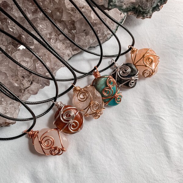 Wire Wrapped Stone - Etsy