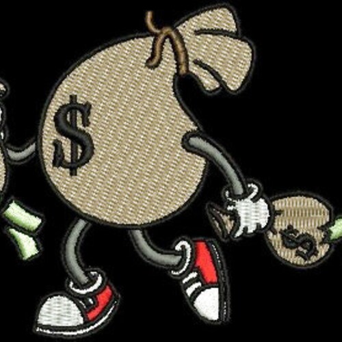 Money Machine Embroidery Design - Etsy