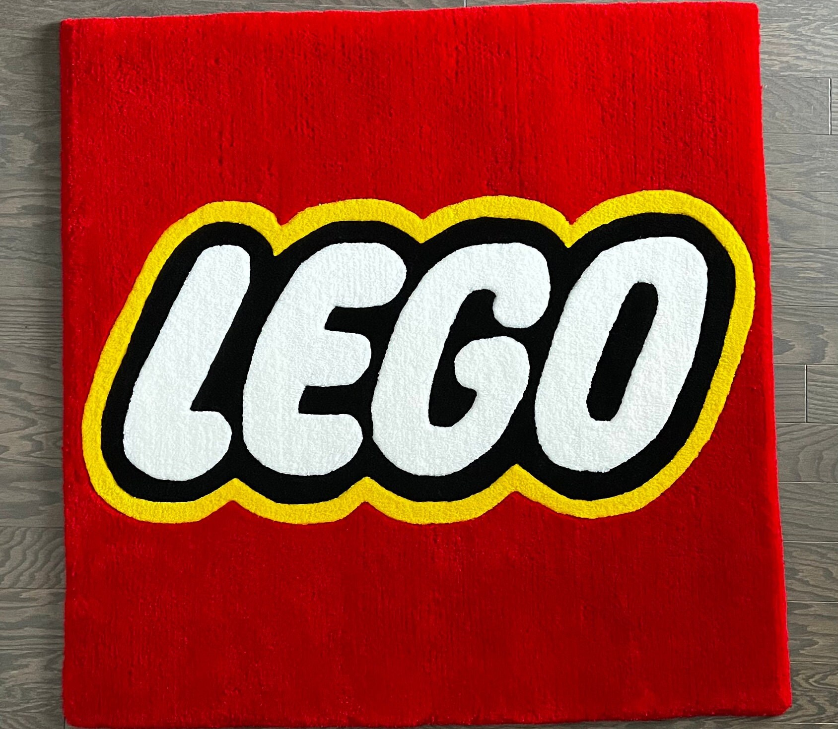 RARE LOGO Tufted Design Rugs 30 X 30 Customized Anime Rug Personalized ...