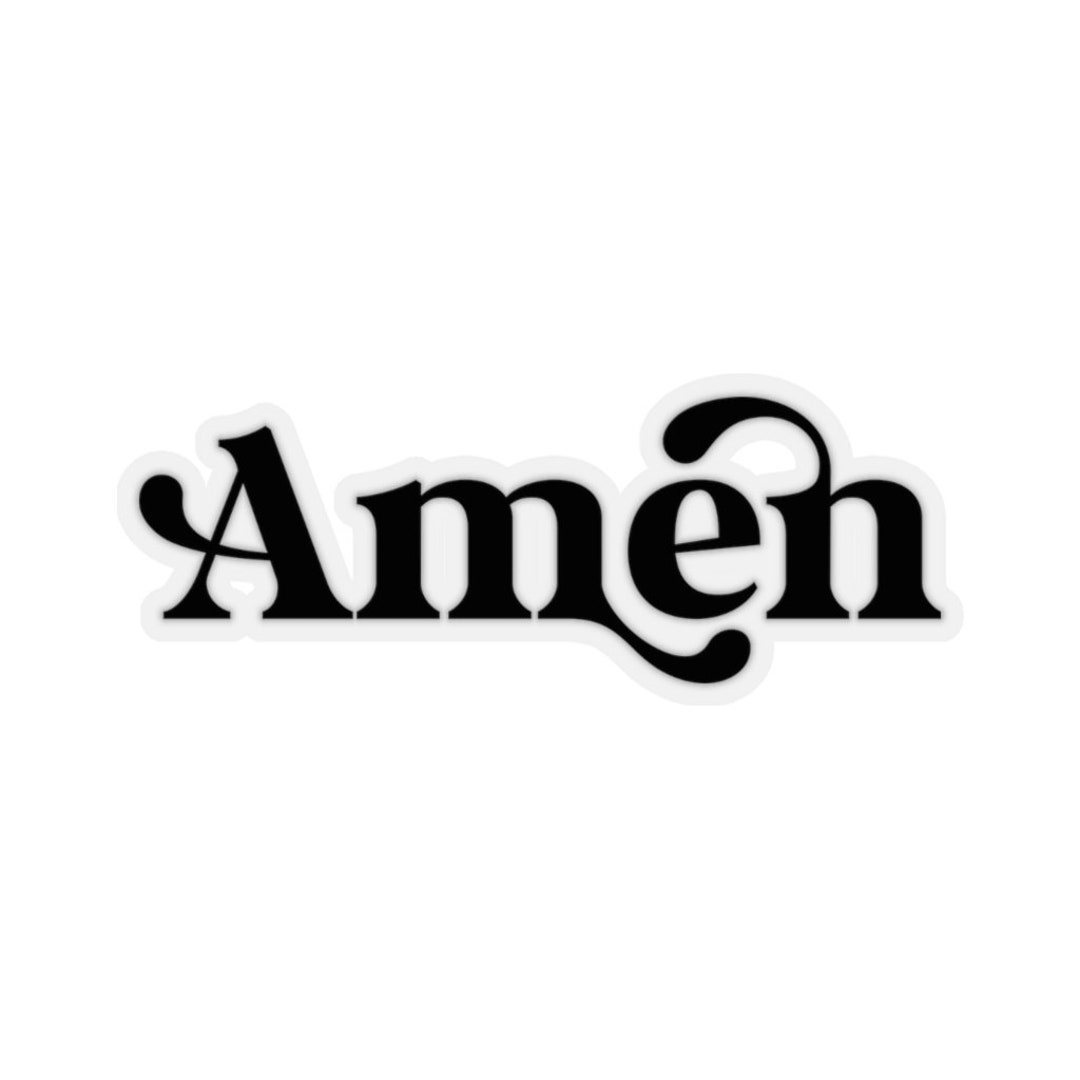 Christian Retro Amen Cursive Sticker - Etsy