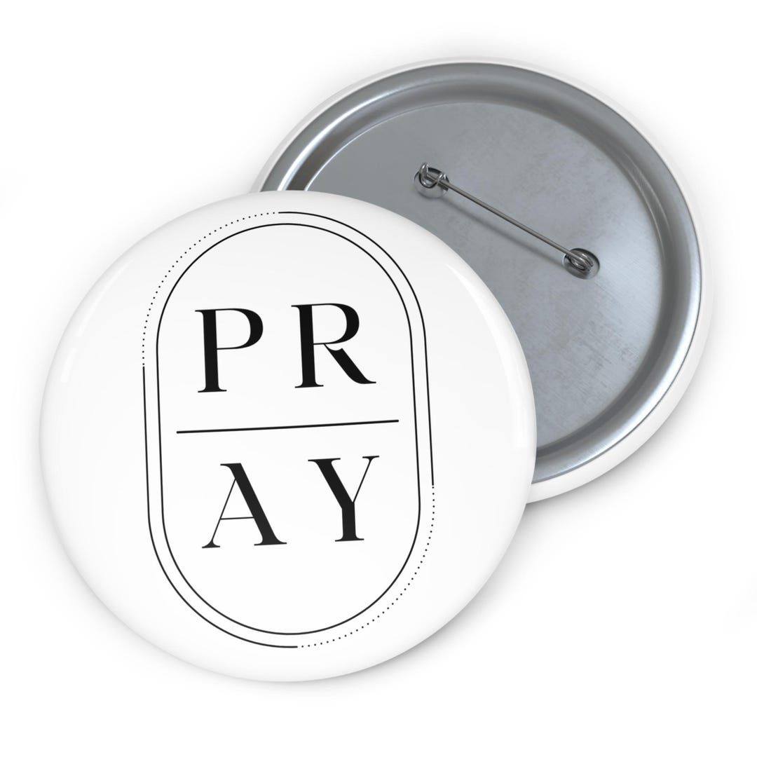 Christian Pray Pin Button, Religious Lapel Pin, Faith Prayer Brooch ...