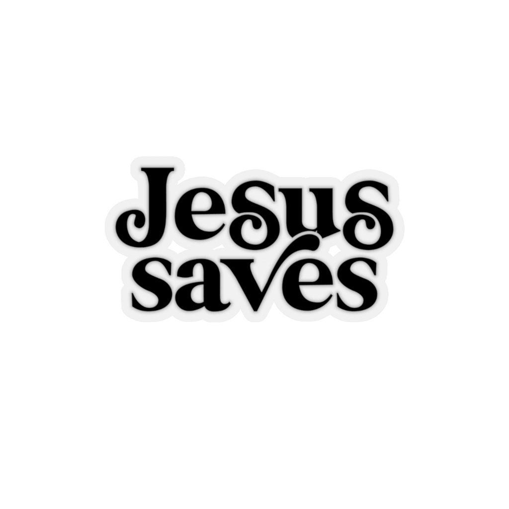 Jesus Saves Retro Sticker - Etsy
