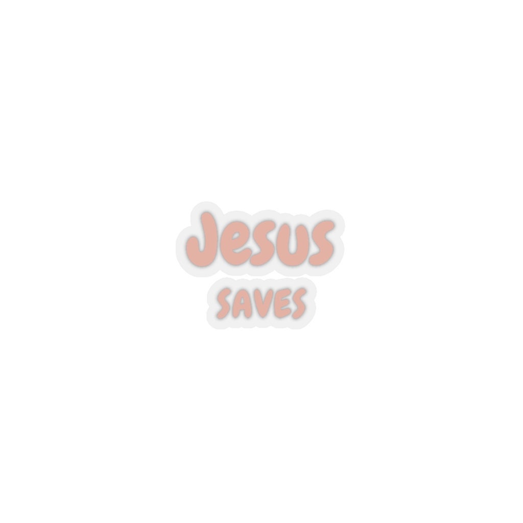 Jesus Saves Pink Sticker - Etsy