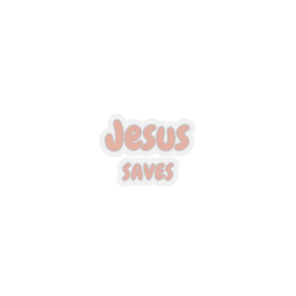 Jesus Saves Pink Sticker - Etsy