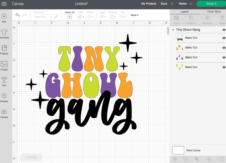 Tiny Ghoul Gang SVG Cut File Tiny Ghoul Gang Hey Boo Ghoul - Etsy