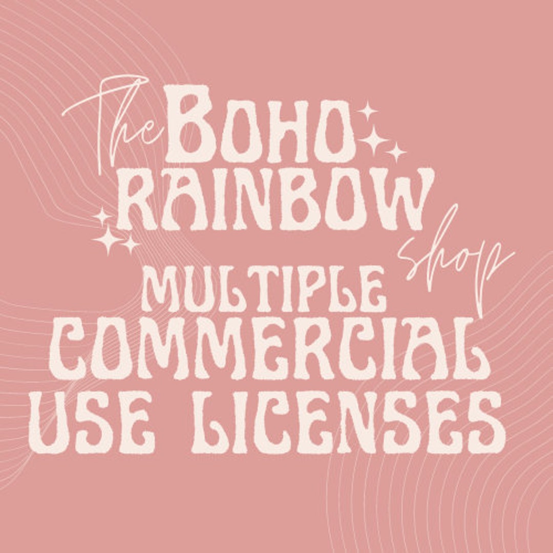 Multiple Licensing SVG/ Commercial Use License SVG Files Small Business ...