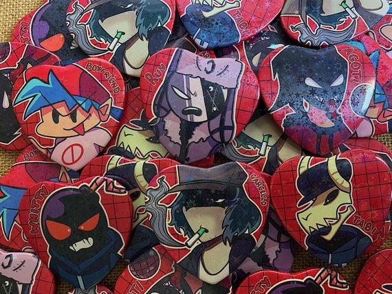 Friday Night Funkin Button Pins - Etsy