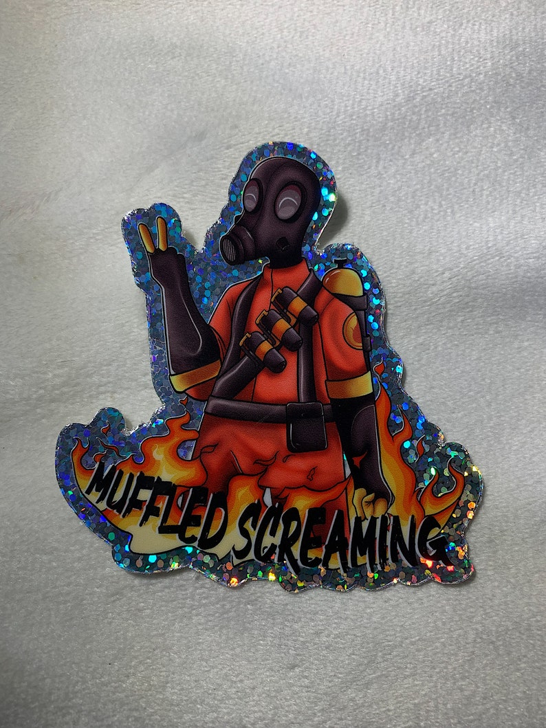 Team Fortress 2 — Holographic Pyro Sticker - Etsy