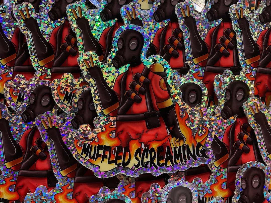 Team Fortress 2 — Holographic Pyro Sticker - Etsy