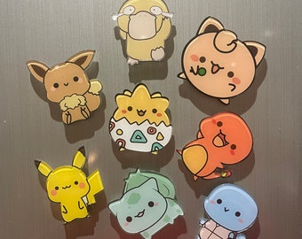 Refrigerator Magnets Scared Pikachu handmade vinyl refrigerator magnet ...