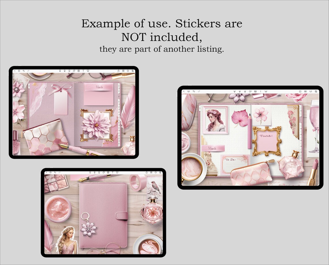 Blossom Journal Undated / Notebook / Realistic Digital Journal / for E ...