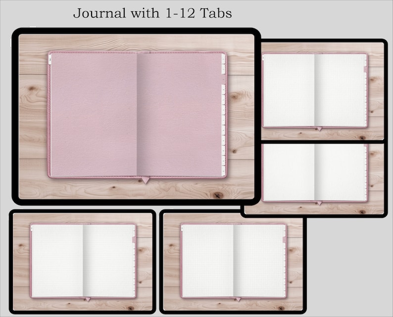 Blossom Journal Undated / Notebook / Realistic Digital Journal / for E ...