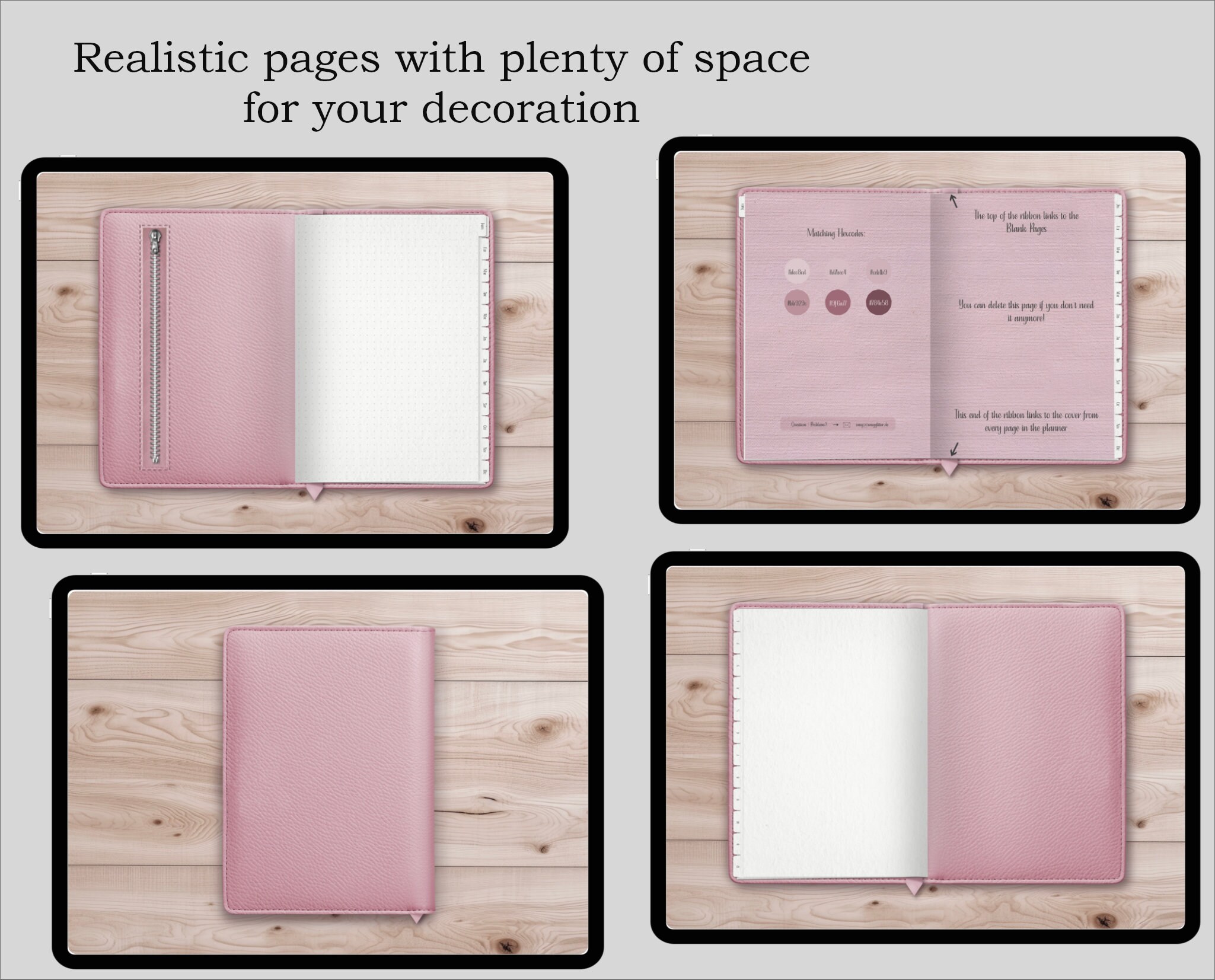 Blossom Journal Undated / Notebook / Realistic Digital Journal / for E ...
