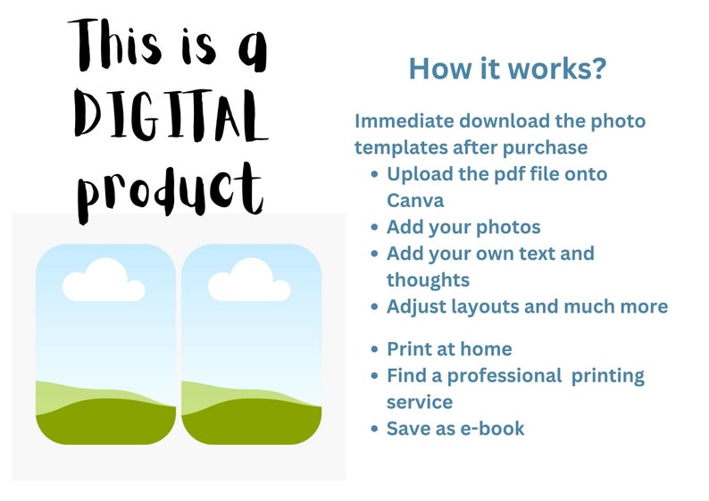 Digital Editable Photo Poster - Etsy