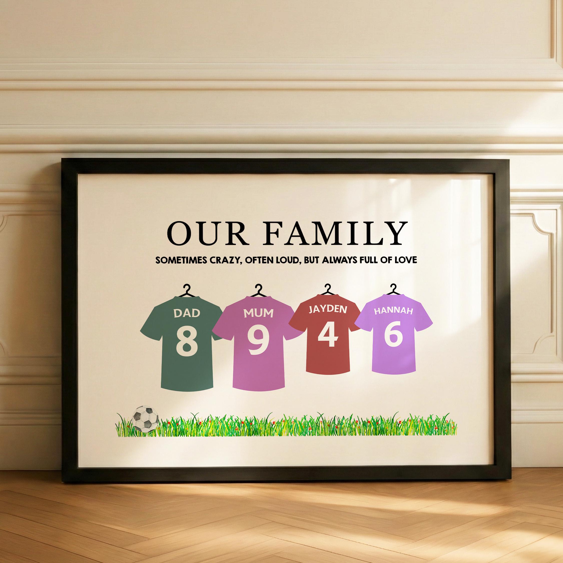 Family Football Print