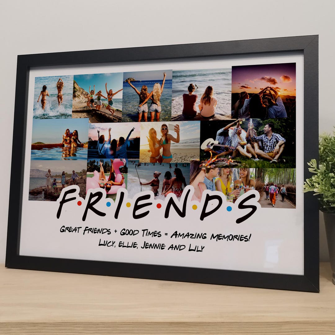 Best Friend Photo Collage Print | Personalized BFF Photo Collage | Best ...