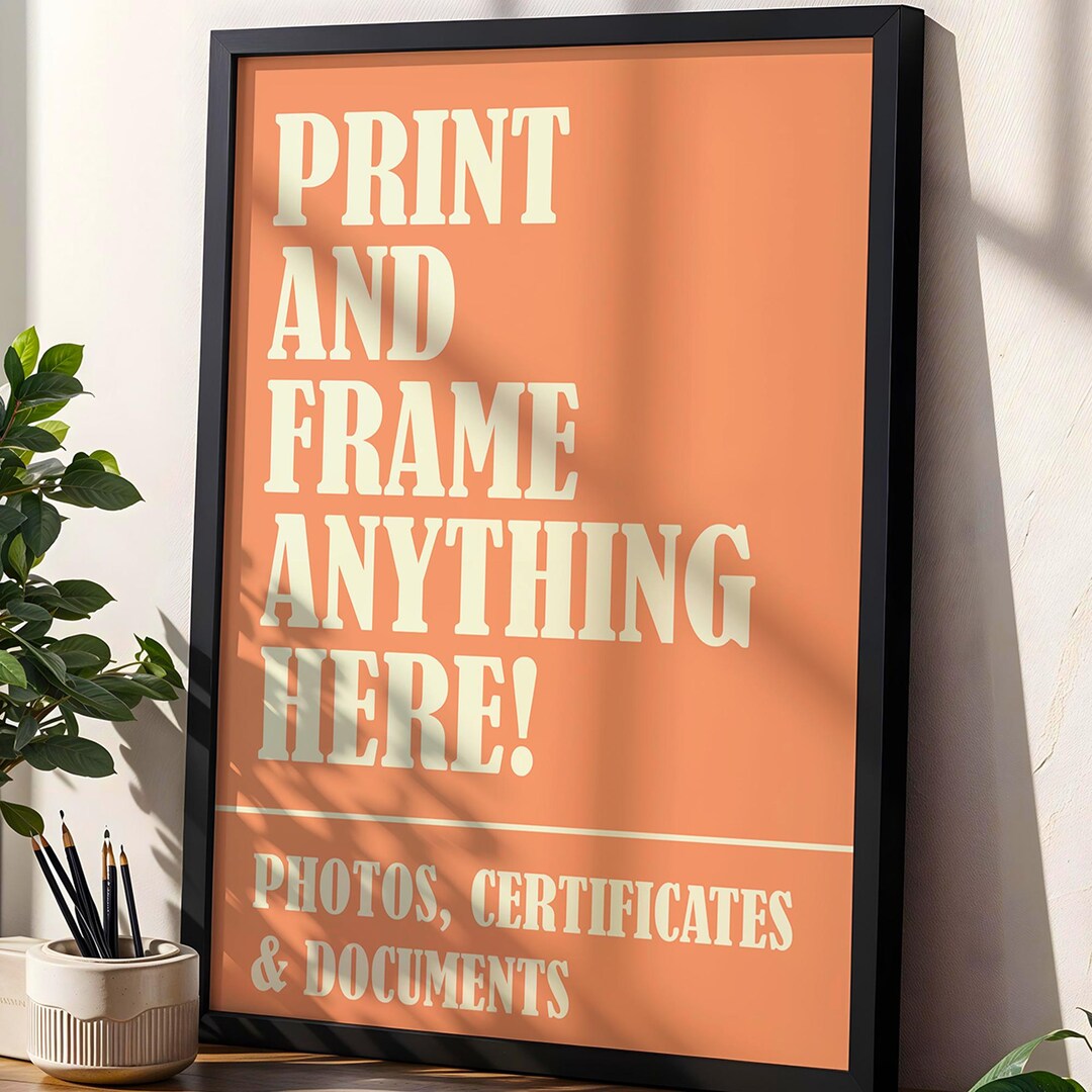 Print and Frame Any Image, Document or Certificate | High Quality ...
