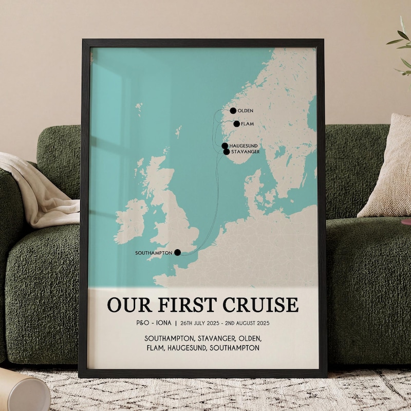Personalised Cruise Map - Etsy UK