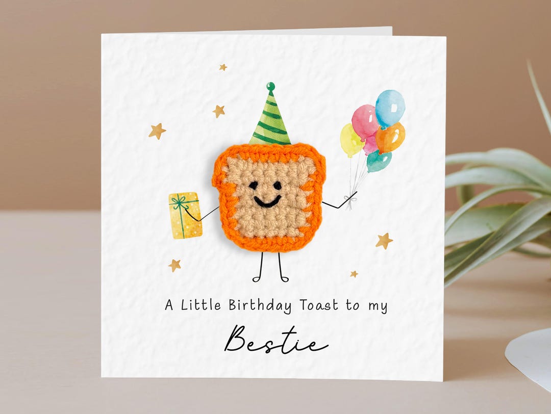 A Little Birthday Toast Birthday Card : Card for Her, Card for Him ...