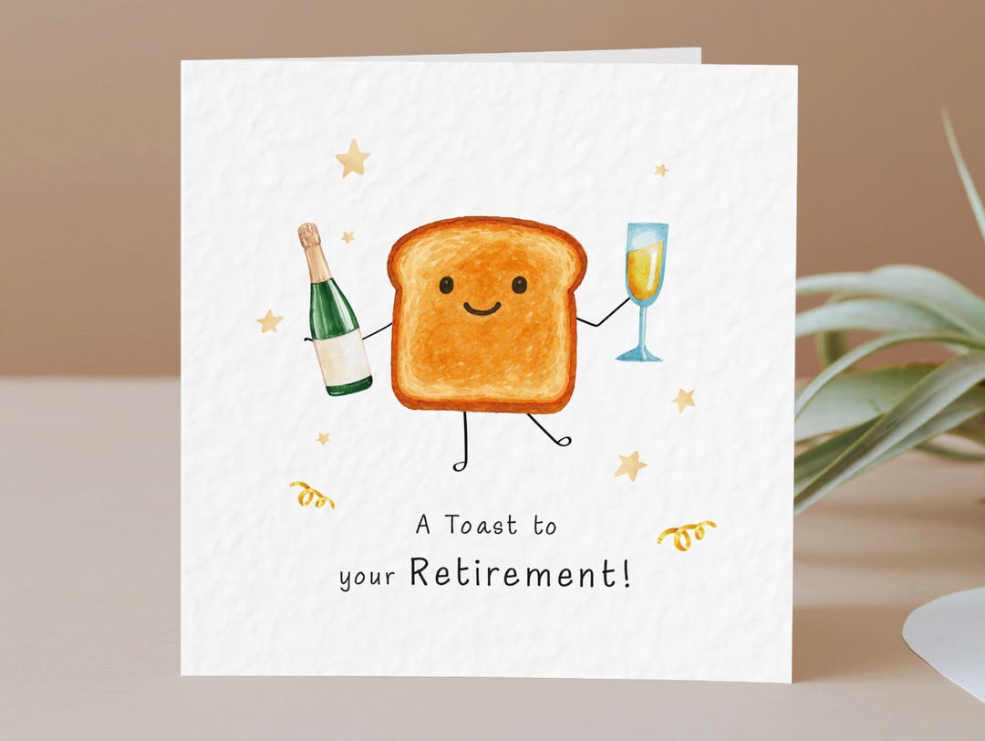 A Little Toast to Your Retirement Card | Retirement Gift for Her ...