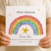 Teacher Fingerprint Thank You Card | Fingerprint Craft Gift to Teacher ...