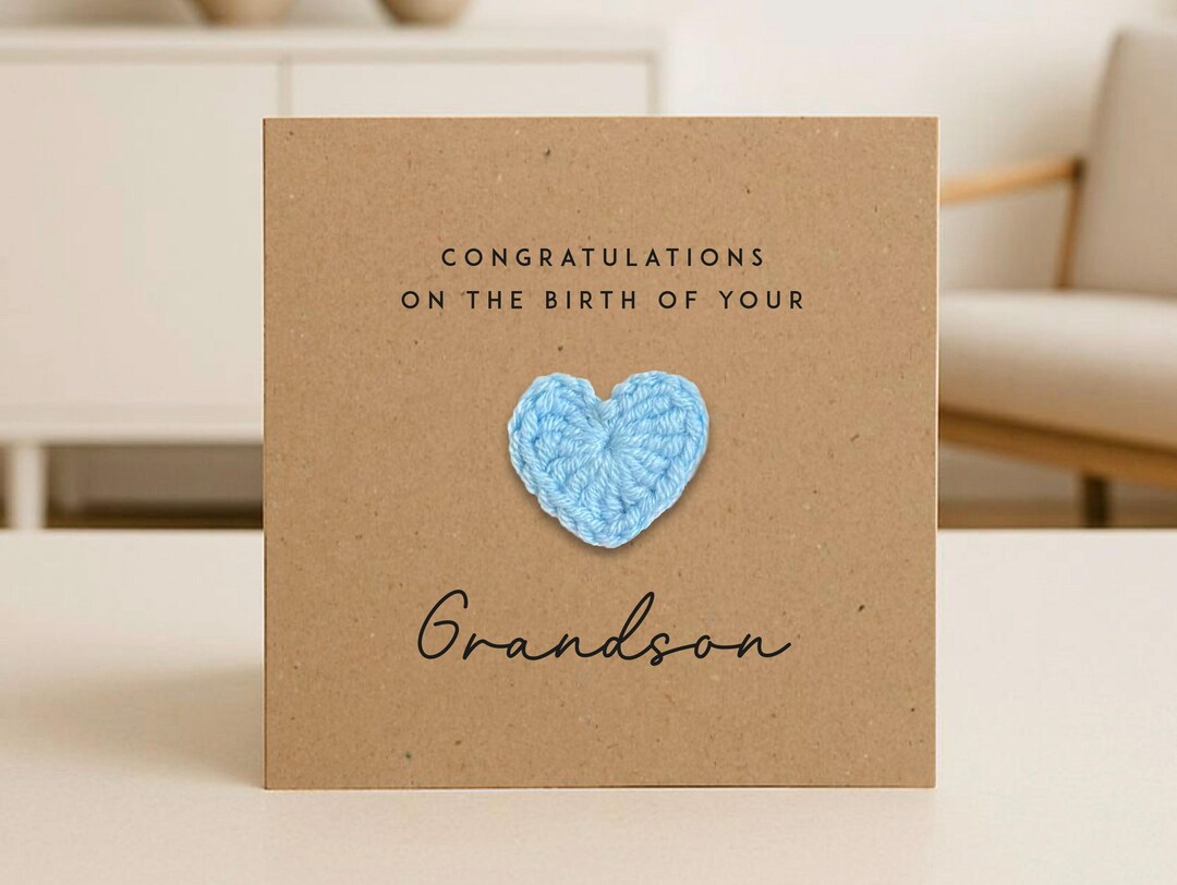 New Grandson Card Congratulations on Your New Grandson Card New ...