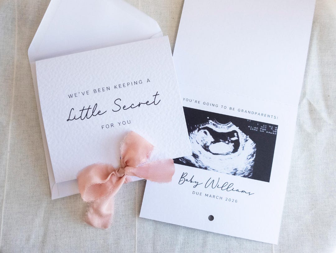 Pregnancy Announcement Card for Grandparents | Pregnancy Reveal Card ...