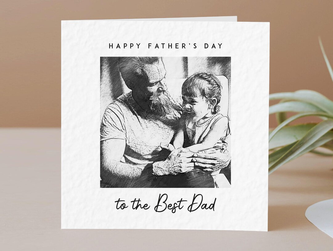 Photo Father's Day Card | Personalised Birthday Card for Dad | Happy ...
