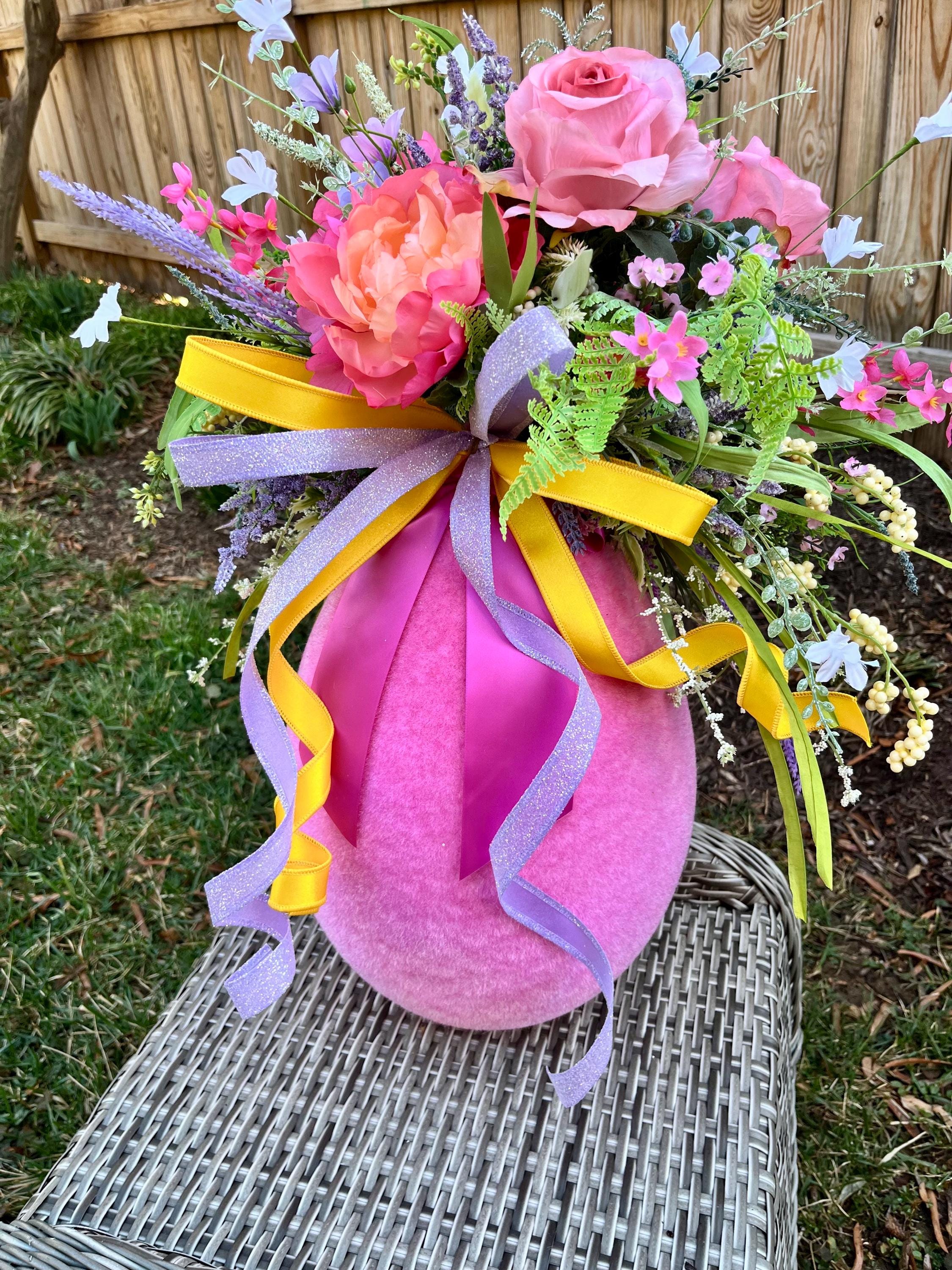 Easter Egg Flower Arrangement, Easter Centerpiece Decor, Mantel ...