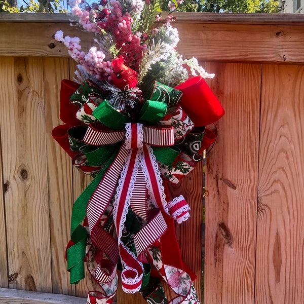 Cardinal Christmas Tree Topper - Etsy