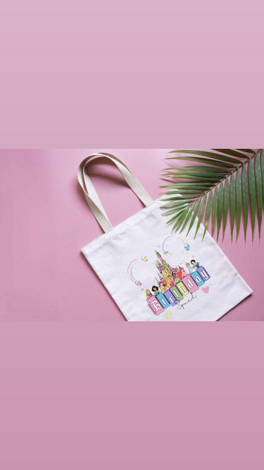 Disney Princess Birthday Squad Inspired Tote Bag | Cute Canvas Tote Bag ...