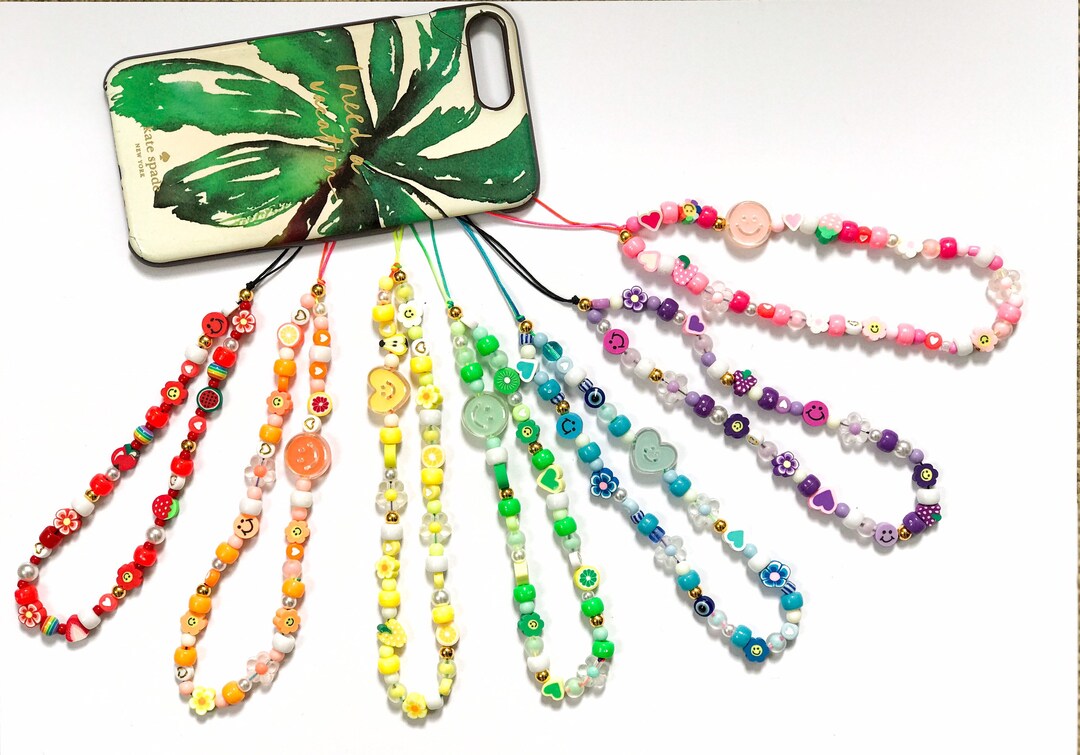 Personalized Phone Charm, Custom Phone Charms 90s Aesthetics, Beaded ...
