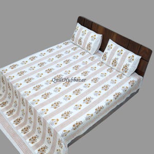 Unique Jaipuri Block Print Butta Quilt Printed Reversible Razai Cotton ...