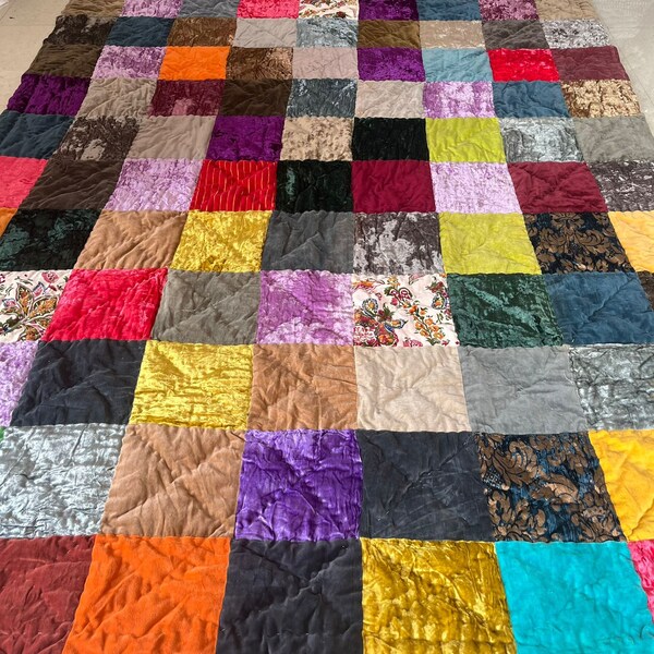 Velvet Patchwork - Etsy