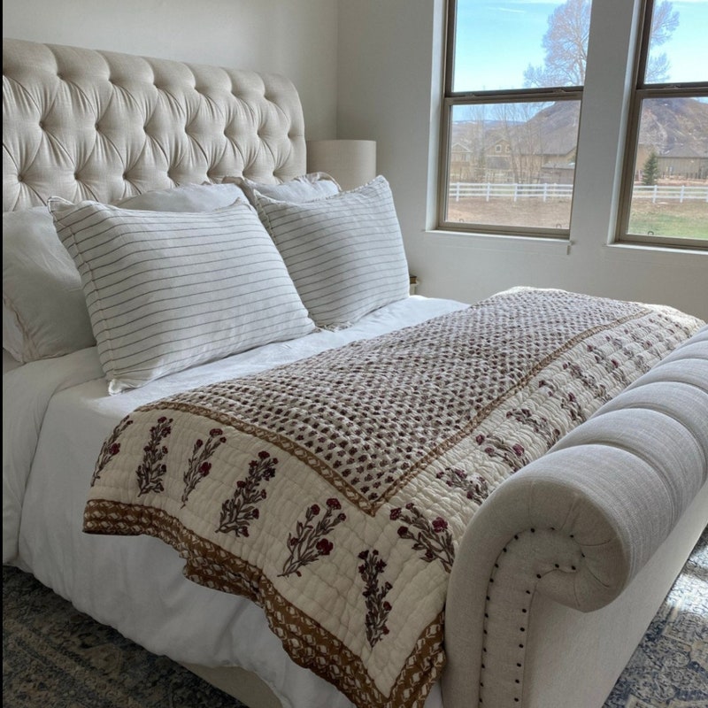 Block Print Quilt - Etsy